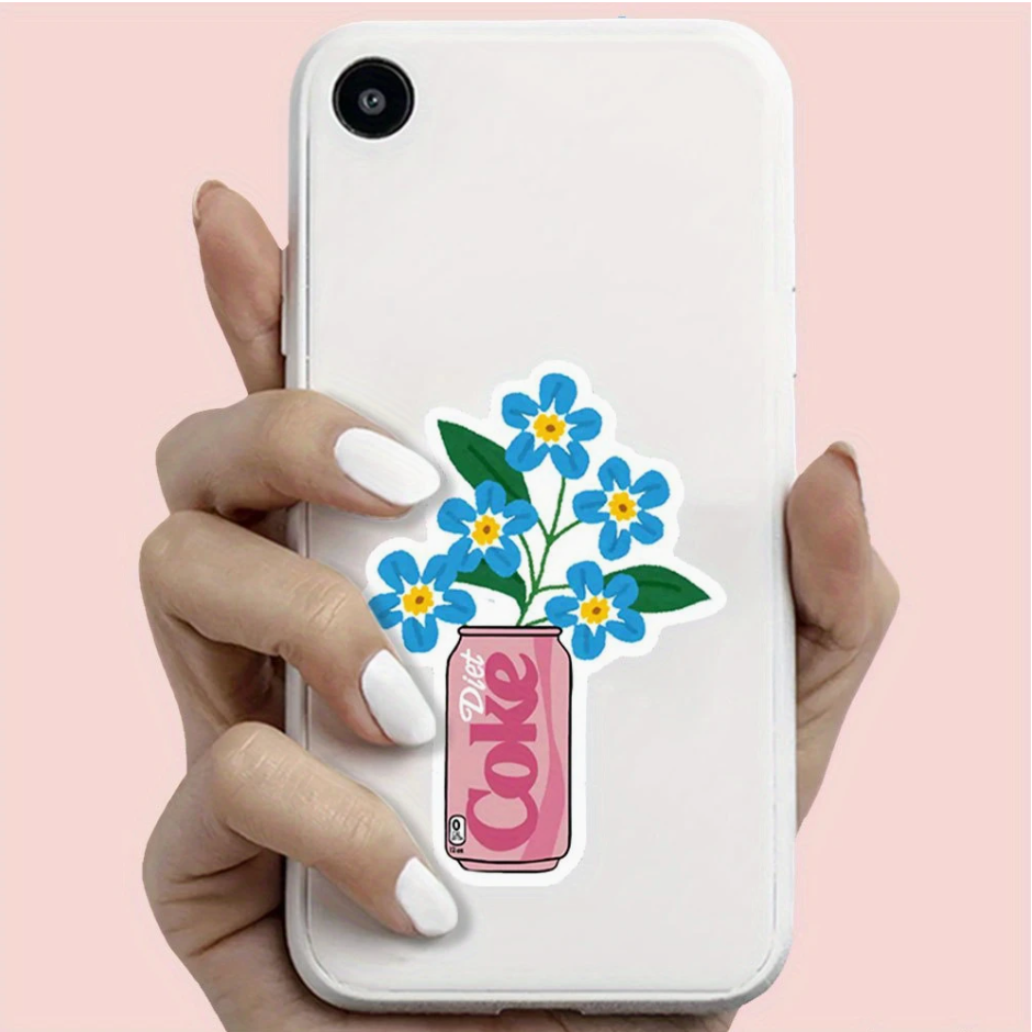 Diet Coke Flower Can Sticker – Love of Character