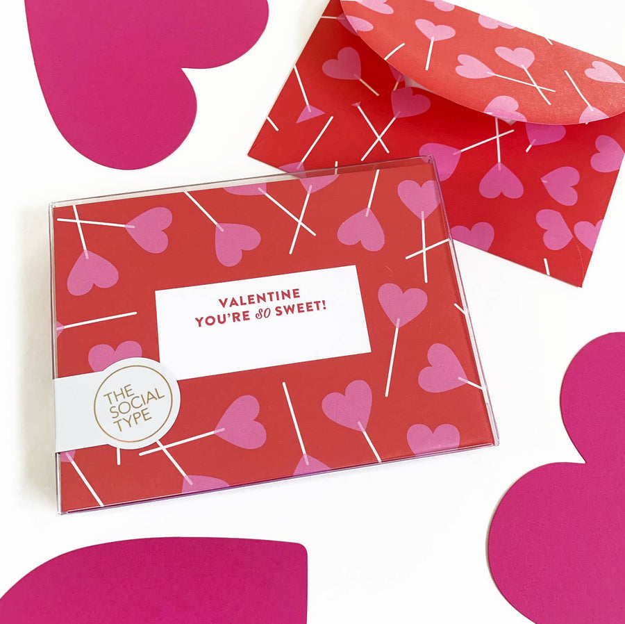 So Sweet Valentine's Day Patterned Envelope Note Set – Love of Character
