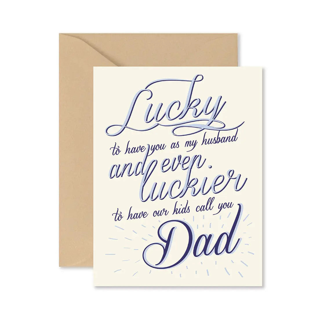 Lucky Dad Card Love Of Character