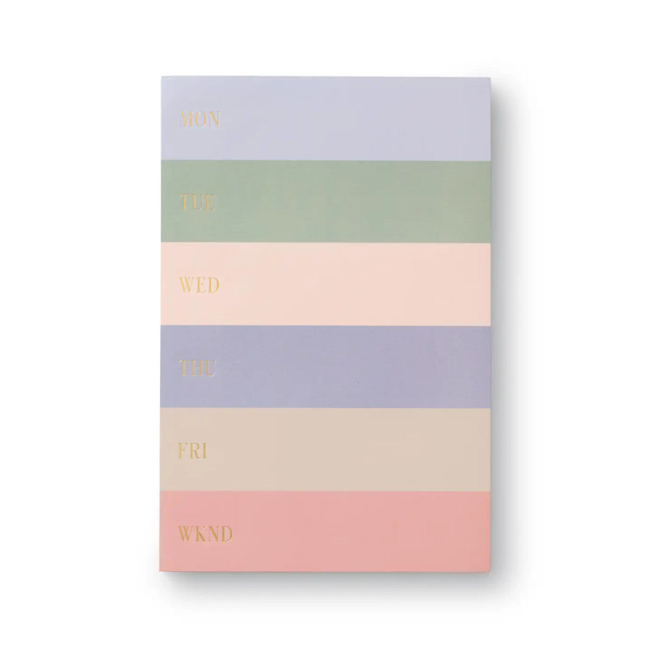Muted Color Block Weekly Memo Notepad – Love of Character