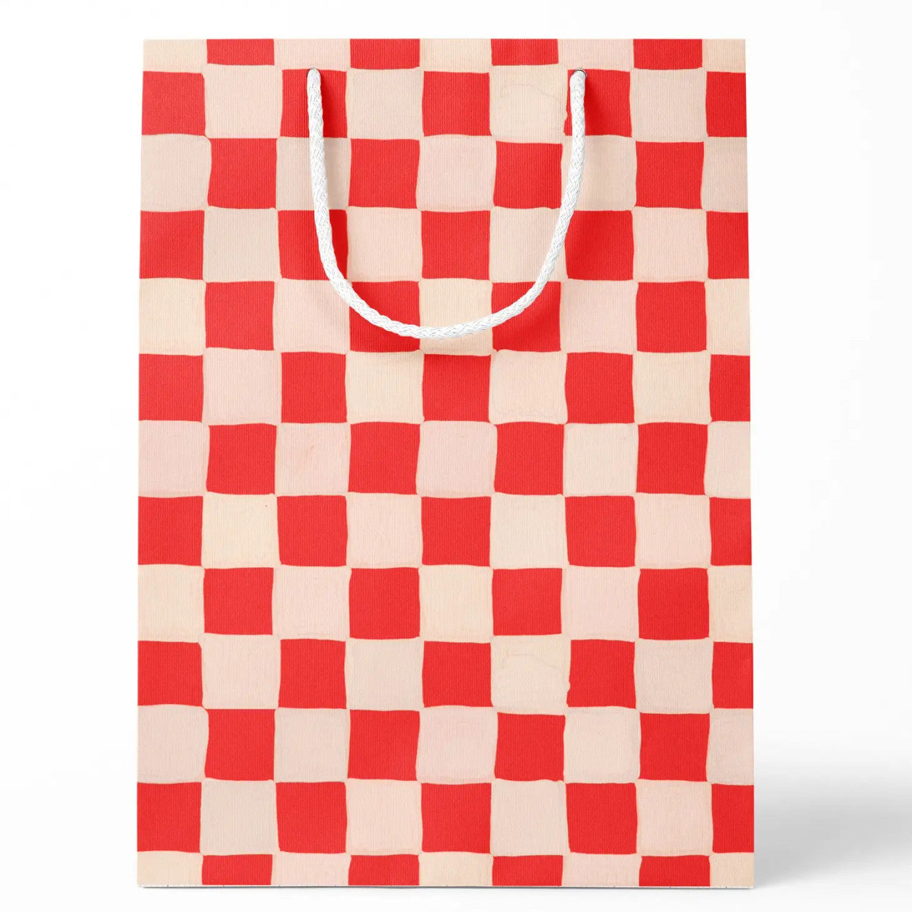 Red Checkered Gift Bag- Medium – Love of Character